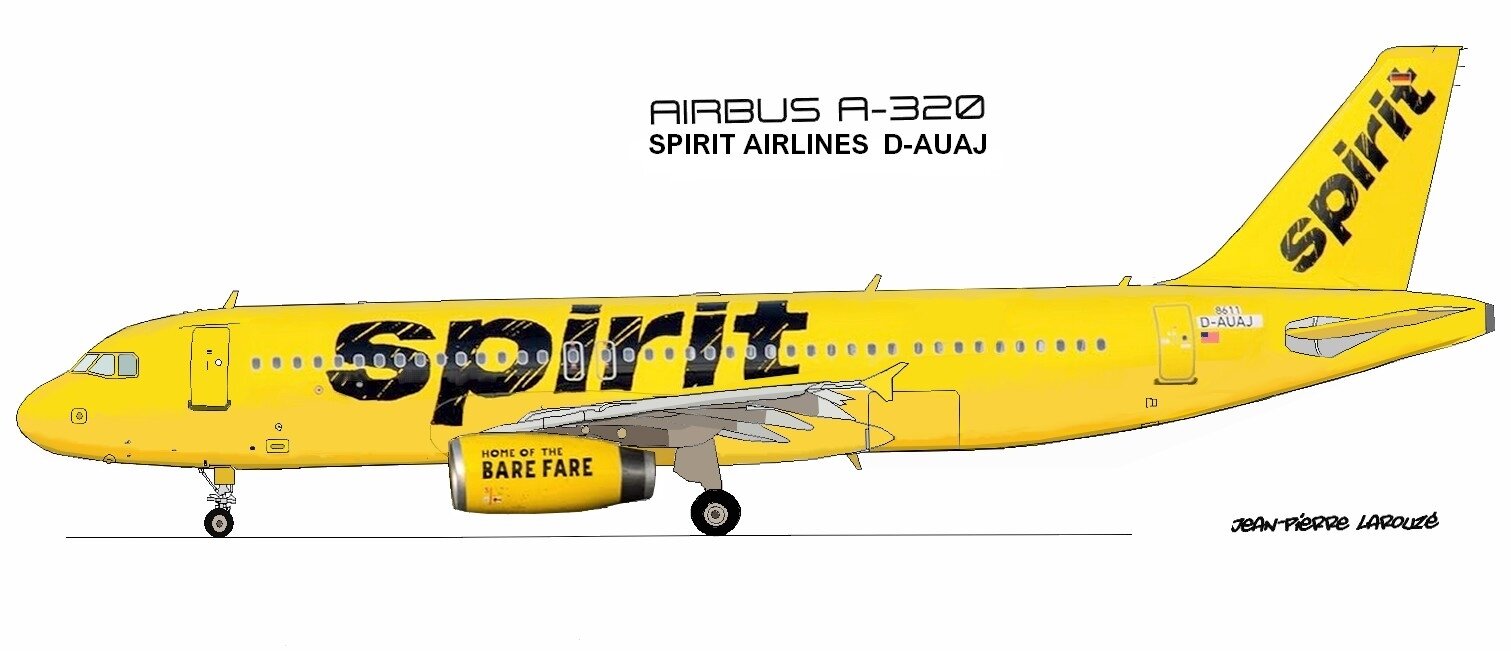 AIRBUS A 320 SPIRIT AIRLINES - aviation civile